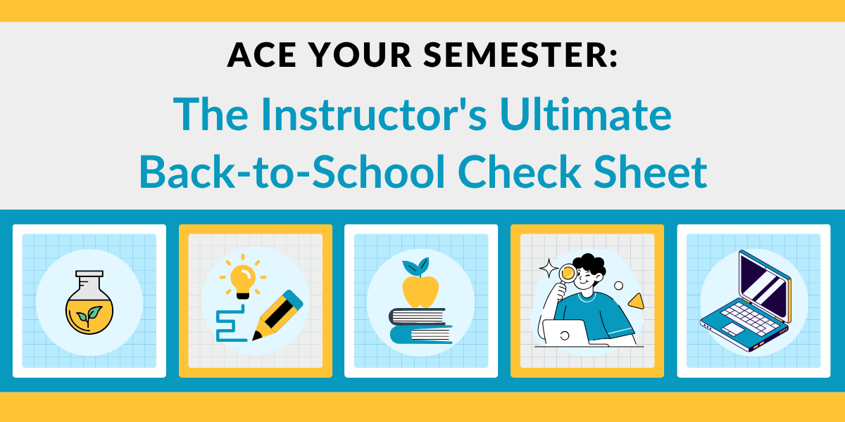Back to School Instructor's Check Sheet